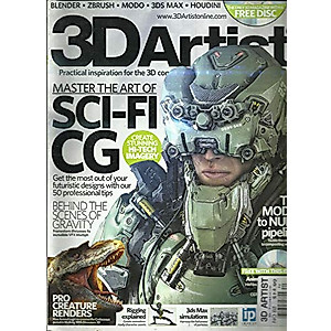 3D ARTIST MAGAZINE, MASTER THE ART OF SCI-FI CG ISSUE # 62 FREE CD IMCLUDED