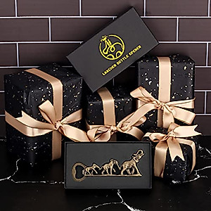 LKKCHER Elephant Beer Bottle Opener Gifts for Women Men Wife Husband Girlfriend Boyfriend Mom Dad New Home Family Birthday Party Wedding Lovely Novelty Sturdy Bronze Gadget Lovers Present