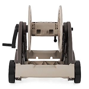 Suncast 175 ft. Hosemobile Garden Hose Reel Cart with 6" Wheels, Bronze/Taupe