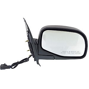 Kool Vue Left & Right Power Non-Heated Door Mirrors Compatible With Ford Explorer 1995-2001 With Puddle Lamp Textured Pair
