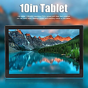 Zunate 10in IPS Kids Tablet PC, Octa Core CPU Gaming Tablet with 4GB 64GB, 1280x800 FHD Screen, 6000mAh Large Battery, Bluetooth Dual Band WiFi, Dual SIM Calling Tablet for Android 10(Silver Gray)