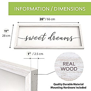 Hemi Home Decor Farmhouse Bedroom Wall Decor Above Bed, Rustic Wall Decor Bedroom, Wall Art Bedroom, Farmhouse Wall Decor Bedroom Wall Art, Pictures for Bedroom Wall Decor, 11 x 26 Inches