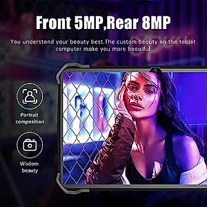 HEITIGN Toddler Tablet WiFi Tablet Kids Tablet 7in 2.4g 5g4gb Rom32gb Front 5mp Rear 8mp 1960x1080 Octa Cores 5000mah Tablet for Android10 Us Plug 100 to 240v Pink (Blue)