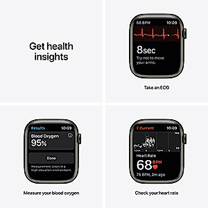 Apple Watch Series 7 [GPS 45mm] Smart Watch w/Green Aluminum Case with Clover Sport Band. Fitness Tracker, Blood Oxygen & ECG Apps, Always-On Retina Display, Water Resistant