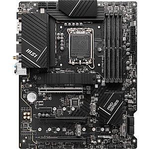 MSI PRO Z790-P WiFi ProSeries Motherboard (Supports 12th/13th/14th Gen Intel Processors, LGA 1700, DDR5, PCIe 5.0, M.2, 2.5Gbps LAN, USB 3.2 Gen2, HDMI/DP, Wi-Fi 6E, Bluetooth 5.3, ATX)