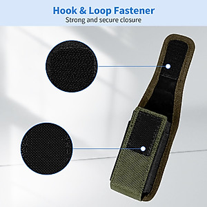 KENOBEE Multitool Sheath EDC Pouch, Multi-Purpose Belt Clip Tool Holder Bag, Utility Tactical Waist Pack Camping Hiking Pocket Organizer Case, Bag Only