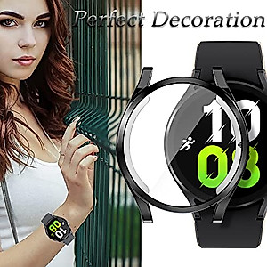 12 Pack Soft Case Compatible with Samsung Galaxy Watch FE & Galaxy Watch 5 & Galaxy Watch 4 40mm/44mm, Soft TPU All-Around Protective Bumper Built-in Screen Protector(12 Colors,40mm)