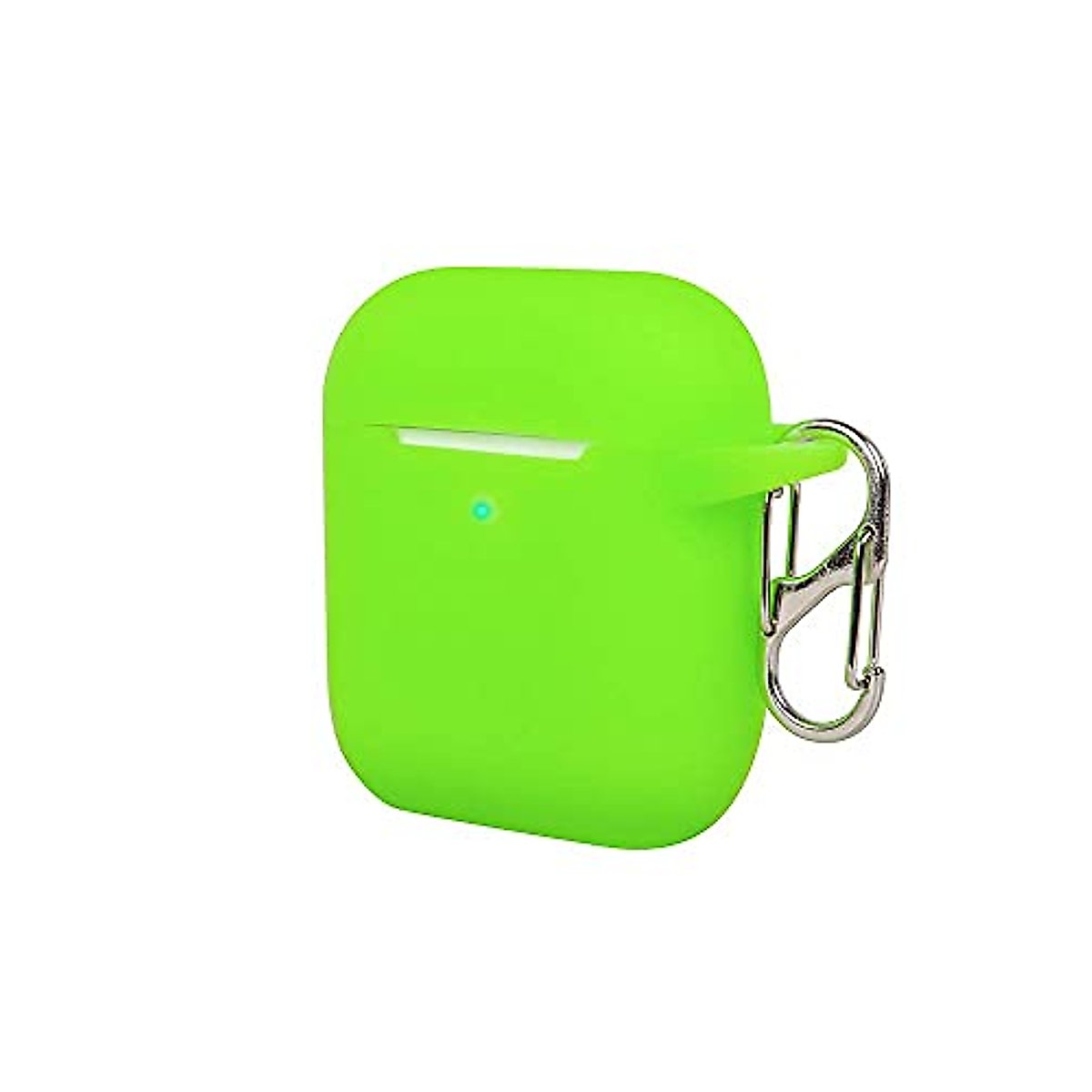 Felony Case – Soft Silicone AirPods Case 2 &1 - Neon Green | Shockproof, 360° Protective Apple Airpods Case Cover with Keychain | Wireless Charging Compatible with Front LED Visible
