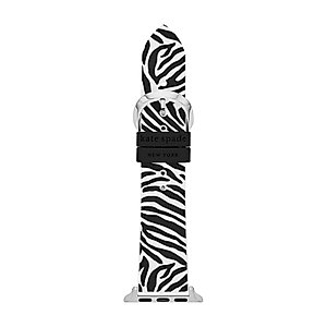 Kate Spade New York women's zebra print silicone band for apple watch®, 38/40/41mm