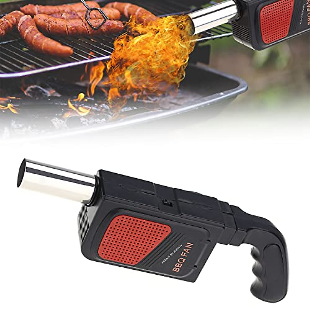 Handheld Electric BBQ Fan, Portable Handheld Electric BBQ Fan Blower for Barbecue Fire Bellows Outdoor Picnic Camping Cooking Lighter Tools