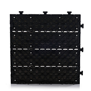 Courtyard Casual 119 Outdoor Deck Tiles, Gray, 9 Piece