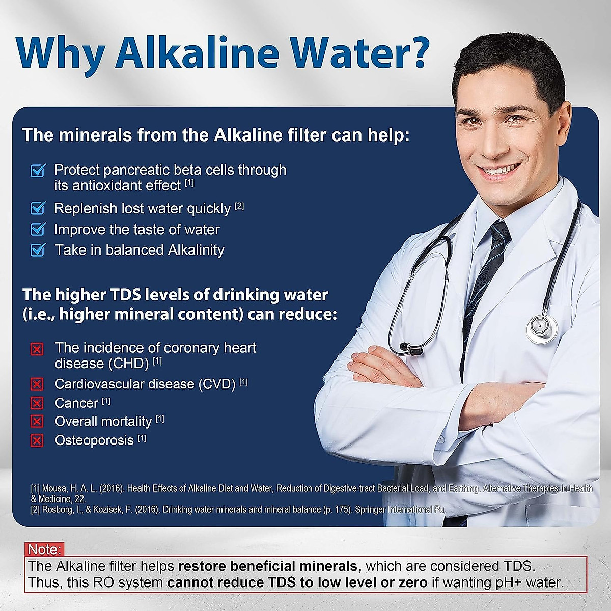 iSpring PH100 pH+ 6-Stage Under Sink Reverse Osmosis RO Drinking Water Filtration System 100 GPD Fast Flow 1:1 Pure to Waste Ratio with Alkaline Remineralization, US Made Filters