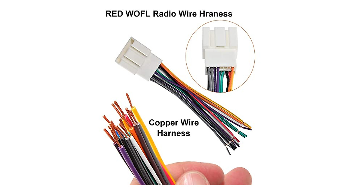 RED WOLF Car Radio Wiring Harness for Ford, Lincoln, Mercury | Easy Install