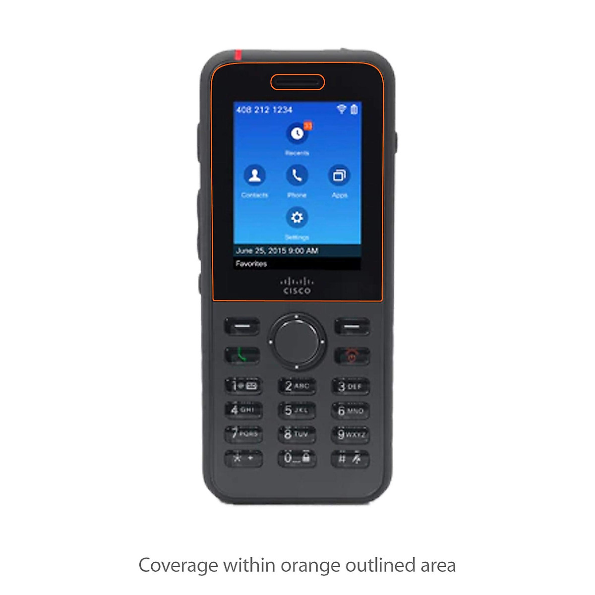 BoxWave Screen Protector Compatible with Cisco Wireless IP Phone 8821 - ClearTouch Anti-Glare (2-Pack), Anti-Fingerprint Matte Film Skin for Cisco Wireless IP Phone 8821