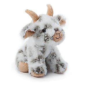 The Petting Zoo Goat Stuffed Animal Plushie, Gifts for Kids, Wild Onez Babiez Farm Animals, Goat Plush Toy 6 inches