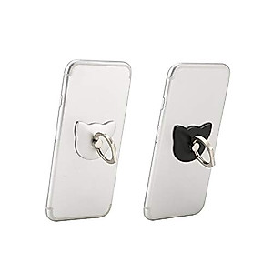 lenoup Cat Cell Phone Holder,360 Rotation Phone Ring Kickstand,Universal Cell Phone Ring Grip for Almost All Phones,Pad