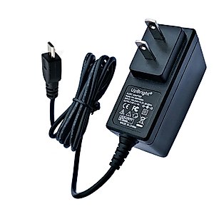 UpBright Micro USB 5V AC/DC Adapter Compatible with Kobo Touch Edition K080 N905 eBook Reader K080-KBO-P K080-KBO-B N905-KBO-S N905-KDN-L Digital VOX eReader 2011 WHSMITH Tablet Glo N613-xxx Charger