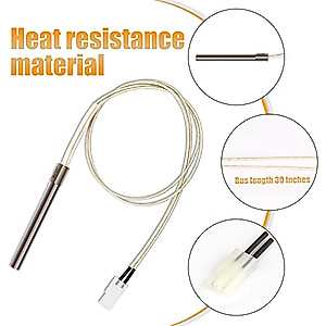 Hisencn Porcelain-Enameled Fire Burn Pot and Hot Rod Ignitor,Auger Motor,Grill Induction Fan Kit,Replacement Parts with Screws and Fuse for Pit Boss and Traeger Wood Pellet Grill