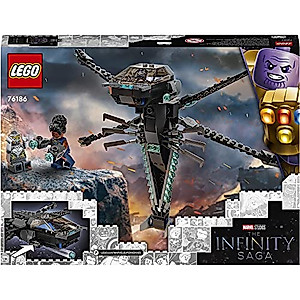 LEGO® Super Heroes Marvel Black Panther Dragon Flyer 76186 Building Kit Toy; Create The Final Battle Scene from Avengers: Endgame
