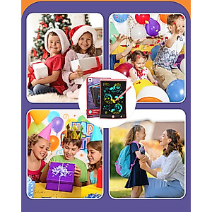 ORSEN Colorful 8.5 Inch LCD Writing Tablet for Kids, Electronic Sketch Drawing Pad Doodle Board, Toddler Travel Learning Educational Toys Activity Games Birthday Gifts for 3 4 5 6 7 8 Year Old Girls