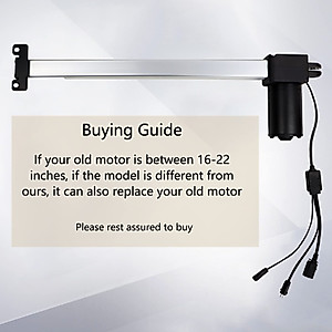 Feikeer Electric Recliner Motor Actuator, Replace okin JLDQ-11, JLDQ-1A, JLDQ.11.156.333K. Lift Chair/Sofa Electric Recliner Motor Actuator with Power Adapter&Hand Controller, Stroke:12.99"/330mm