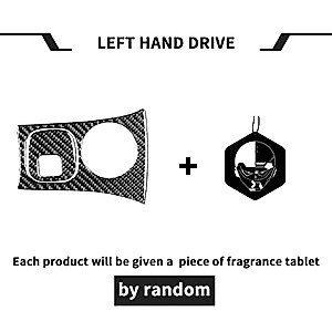 Carbon Fiber Black Panel Frame Decal Cover Trim Compatible with Chevrolet Corvette C5 1998-2004 LHD (Classic, Engine Start Ignition Panel)