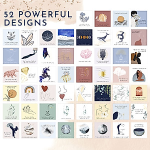 RYVE Positive Affirmations Cards for Women - 52 Mindfulness Cards with Affirmations and Inspirational Quotes - Motivational Cards, Meditation Cards, Inspirational Cards, Daily Affirmation Cards