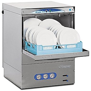 Eurodib DSP4DPS Lamber Deluxe High-Temp Rack Undercounter Dishwasher, 30 Racks/hr, Stainless Steel, 208-240v, Silver