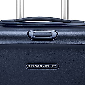 Briggs & Riley Sympatico Hardside Domestic Spinner Luggage, Matte Navy, 22-Inch Carry-On