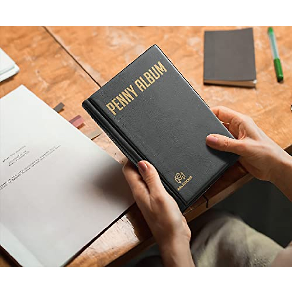 MUDOR Pressed Penny Collecting Book Album, Penny Collection Book Holds 160 Coins, Pressed Penny Holder for Collectors