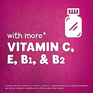PediaSure Grow & Gain with 2’-FL HMO Prebiotic, Kids nutrition shake, Vitamins C, E, B1, & B2, Non-GMO, Chocolate, 8 Fl Oz (Pack of 24)