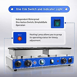 Mini Dutch Pancake Baker, 1.8" 50PCS 1700W Commercial Electric Nonstick Waffle Maker Machine,1.8 Inches Pancake Maker Machine Dutch Grill For Home Kitchen Restaurant Snack Dessert