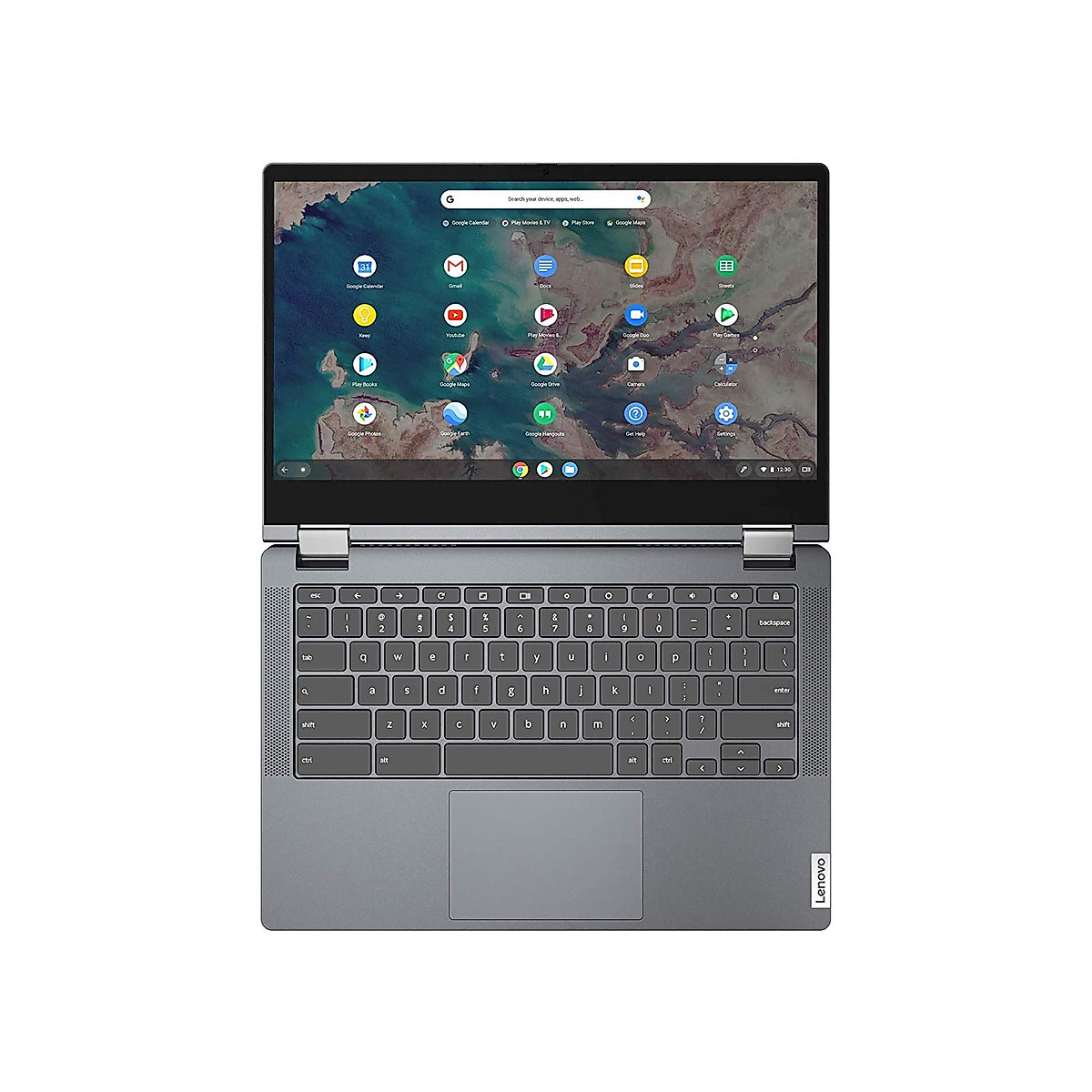 Lenovo Chromebook Flex 5 Laptop, 13 Inch FHD Touch Display, Intel Core i3-10110U Processor, 4GB RAM, 192GB Storage (64GB eMMC + 128GB MicroSD), Webcam, WiFi, Bluetooth,+ MicroSD