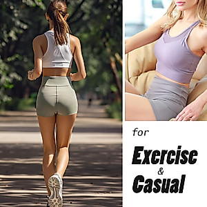 VALINNA Women's Workout Yoga Athletic Running Dance Gym Shorts High Waist Cheerleader Volleyball Short Pants (Small, 211-Black)