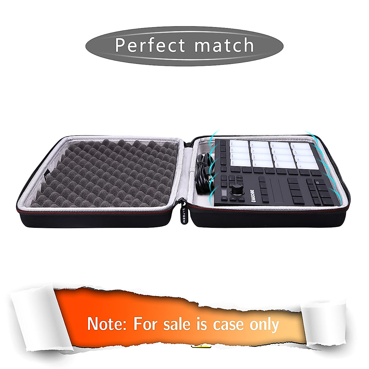 LTGEM EVA Hard Case for Native Instruments Maschine Mikro Mk3 Drum Controller
