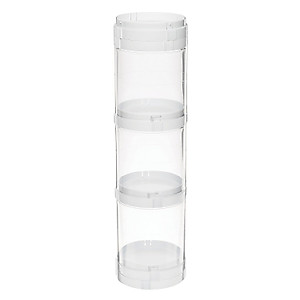 Deflecto Stacking Organizers, 3" x 11.67" x 3", 3 Compartments (20101CR)