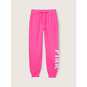 Victoria's Secret Pink Everyday Lounge Relaxed Jogger, Atomic Pink Wash, Large
