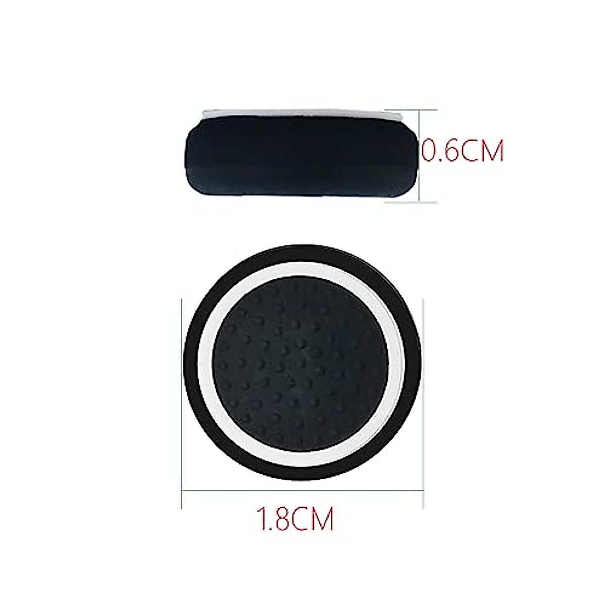 Joystick Replacement Cap Thumb Grip for Rog Ally Gaming Console, Silicone Joystick Cap Analog Stick Cap, 3D Analog Cap Skin Replacement Part (Pack of 4)