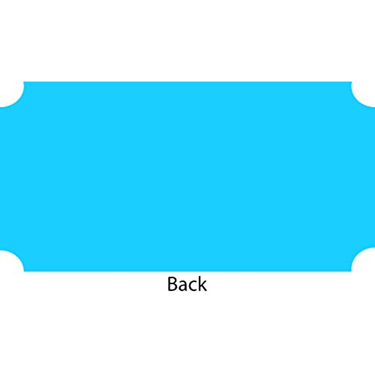 2000 Tacticai Blue Smile Raffle Tickets (8 Colors Available), Single Roll, 2" x 1" Ticket for Events, Entry, Class Reward, Fundraiser & Prizes