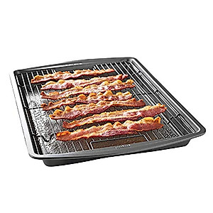 GoodCook 15" x 10.5" Premium Nonstick Carbon Steel Crispy Bacon Multipurpose Baking Pan Set