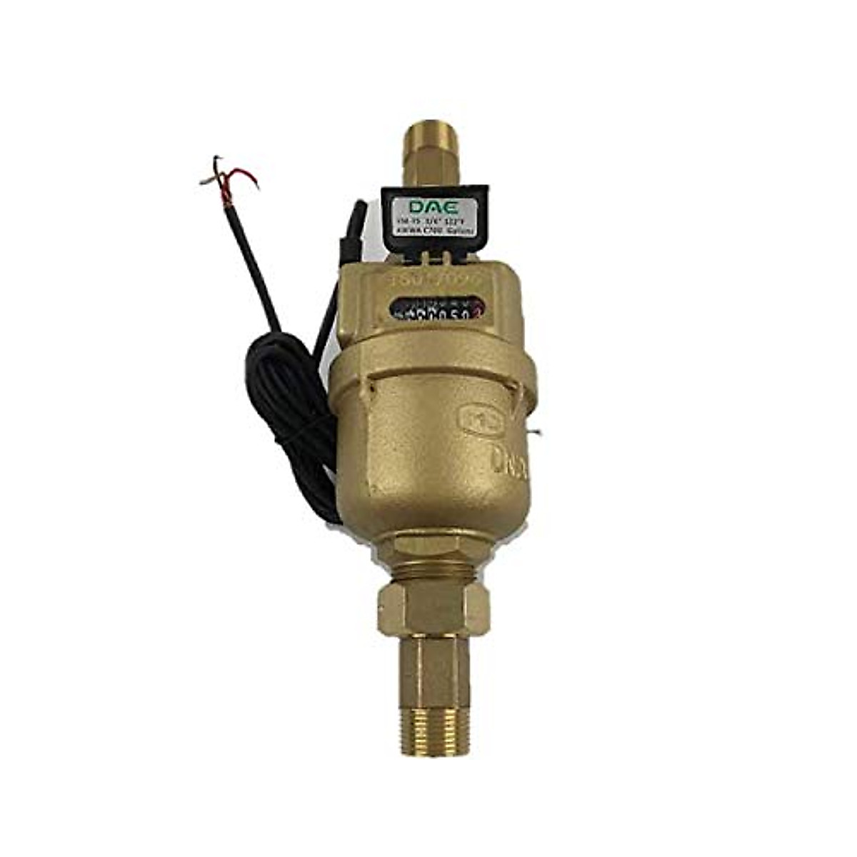 DAE VM-75P Positive Displacement Water Meter, 3/4” NPT Couplings, Pulse Output, Gallon