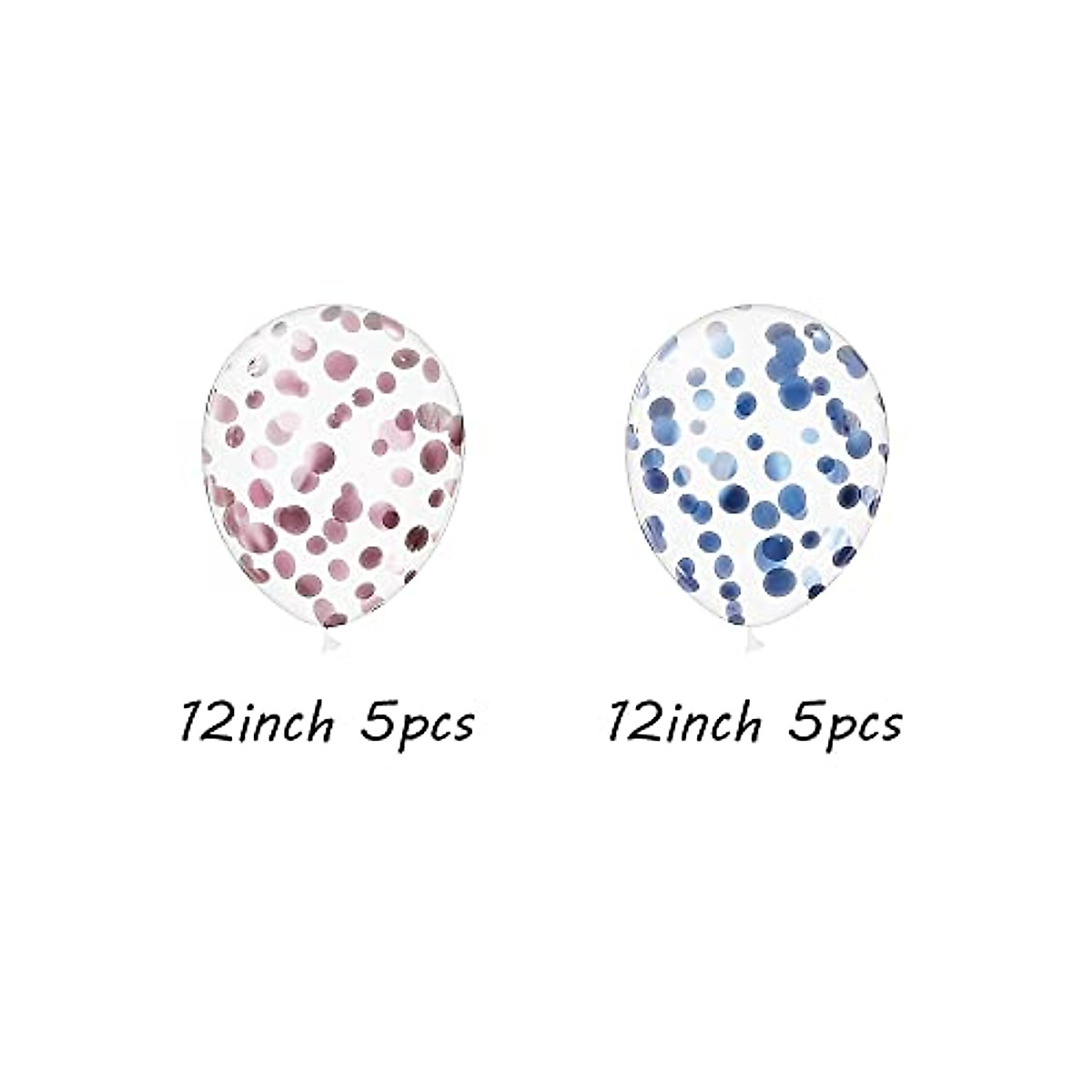 DIY 135PCS Gender Reveal Balloon Garland kits Chrome Metallic Latex Balloons 18/10/5inch Pearl Balloons for Birthday Party Celebration Wedding Gender Reveal He or She Boy or Girl (Pink Blue Gold)