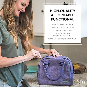 Simple Modern Lunch Bag for Women & Men | Reusable Insulated Lunch Tote Purse for Work | Cute Lunch Box Container for Adult, Travel, School | Very Mia Collection | 5 Liter | Tuxedo