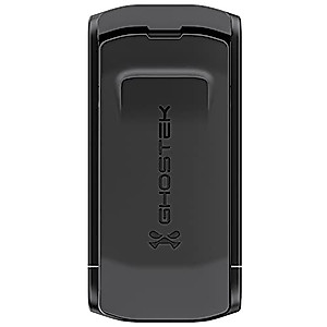 Ghostek UNIVERSAL HOLSTER with 360-Degree Swivel Belt Clip and Built-In Kickstand Designed to Fit Any Phone or Case up to 3.7-IN Wide with Rubberized Sides to Keep Your Device Secure (2nd-Gen) (Black)