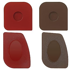 4 Pcs Pan Scraper Tool, Plastic Scraper Tool, Kitchen Pot Food Scraper Non-Scratch Scraper, Multifunctional Scraper Tool for Kitchen for Cleaning Grease Burnt Food