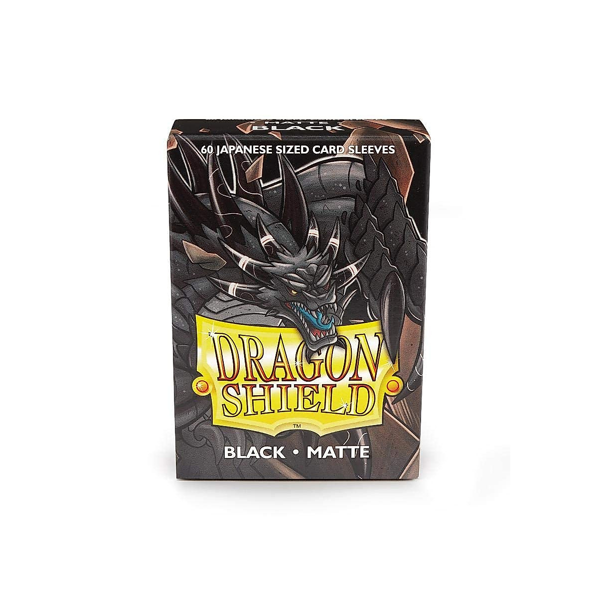 10 Packs Dragon Shield Matte Mini Japanese Black 60 ct Card Sleeves Display Case