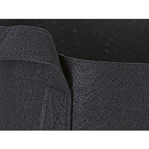 247Garden 5-Pack 7-Gallon Aeration Fabric Pot/Plant Grow Bag w/Handles (260 GSM, Black, 12H x 13D)