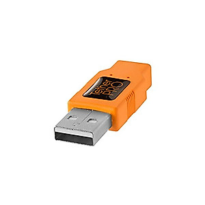 Tether Tools TetherPro USB 2.0 to USB Female Active Extension Cable Cable | for Fast Transfer Between Camera and Computer | High Visibility Orange | 16 Feet (5 m)