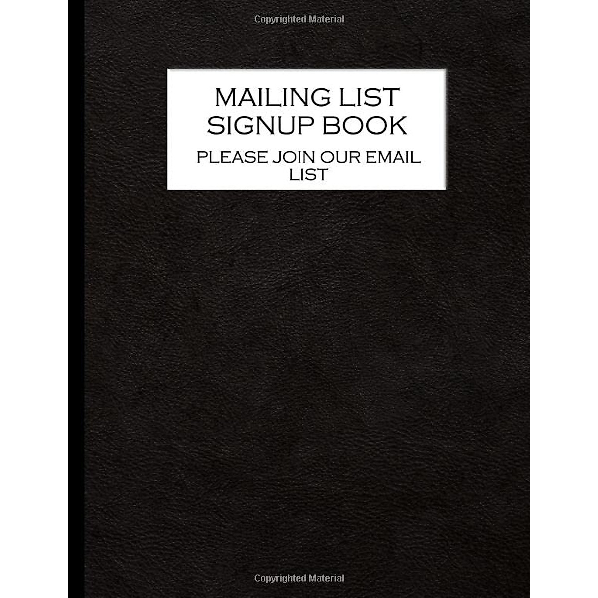 Mailing list sign-up book: Allow people to register for your mailing list with this GDPR compliant opt in email list pad