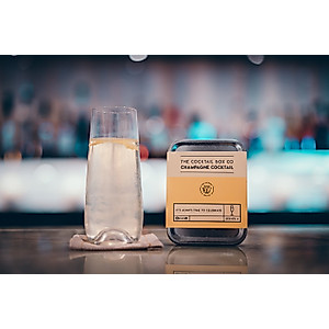 The Cocktail Box Co. Champagne Cocktail Kit - Premium Cocktail Kits - Make Hand Crafted Cocktails. Great Gifts for Him or Her Cocktail Lovers (1 Kit)